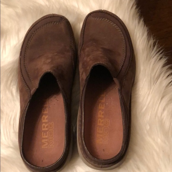 Merrell | Shoes | Merrell Moc Primo Scoop Brown Slip On Shoes | Poshmark